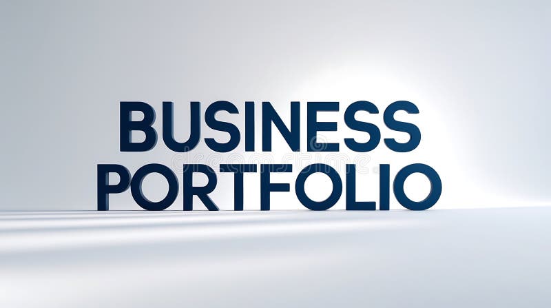 Professional Business Portfolio with Clear Typography on a Light ...
