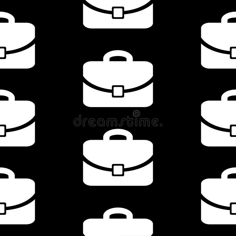 Portfolio Symbol Icon Seamless Pattern Stock Vector - Illustration of ...
