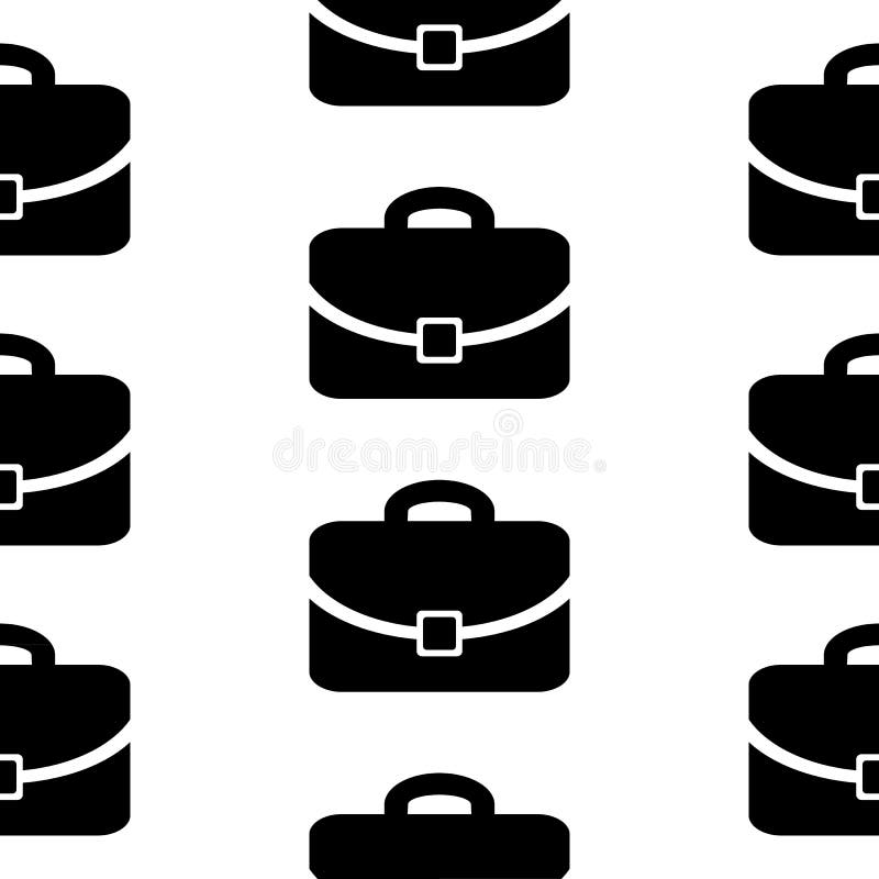 Portfolio Symbol Icon Seamless Pattern Stock Vector - Illustration of ...