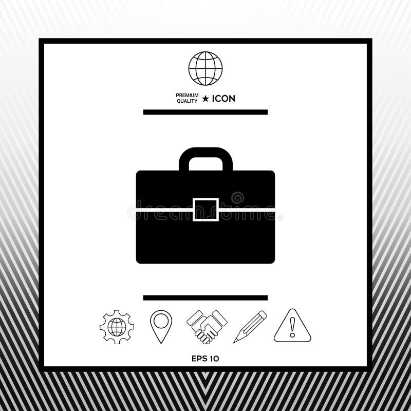 Portfolio symbol icon stock vector. Illustration of manager - 110168944