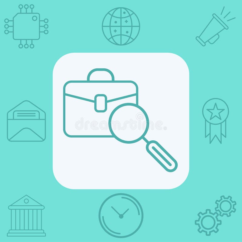 Portfolio Vector Icon Sign Symbol Stock Illustration - Illustration of ...