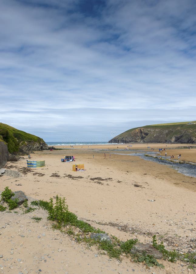 POrth Beach stock photo. Image of destination, porth - 77916438