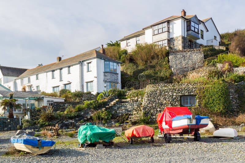 Porthallow Cornwall stock image. Image of beach, travel - 29123489