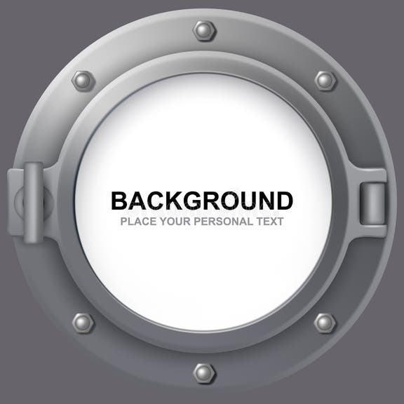 Porthole. Abstract Round Shape Background Frame of Porthole and Empty ...