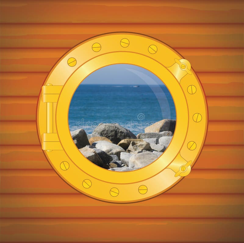 Porthole Rocks Sea Stock Illustrations – 14 Porthole Rocks Sea Stock ...