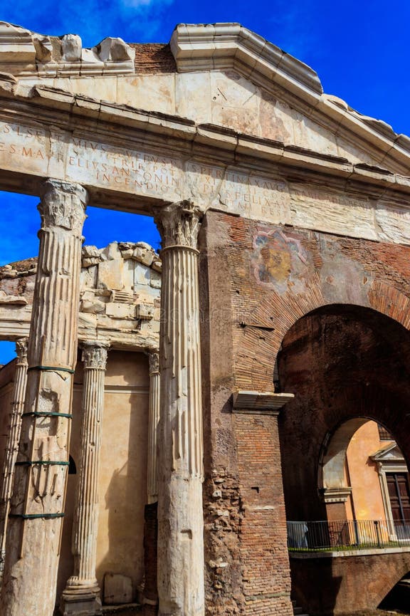 Portico of Octavia is an Ancient Structure in Rome, Italy Stock Photo ...