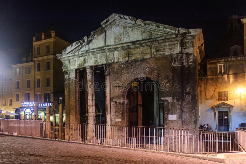 Portico of Octavia on the Field of Mars, Rome Editorial Stock Image ...