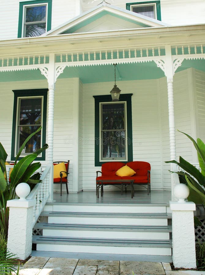 Portico Restful Della Camera Fotografia Stock - Immagine di esterno ...