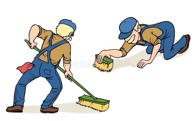 Portier at Work illustration de vecteur. Illustration du fonctionnement ...