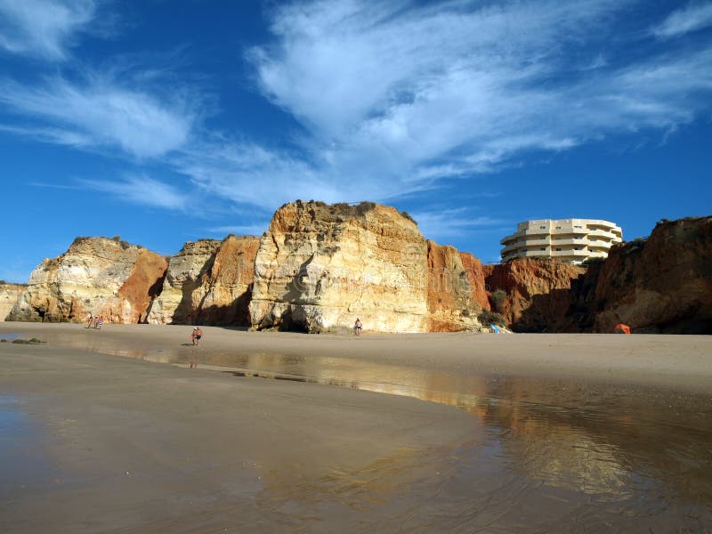 Portimao-resort on the Atlantic Coast Stock Photo - Image of coastlines ...