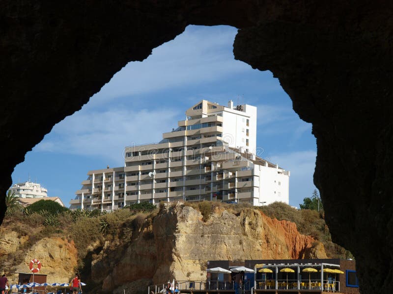 Portimao-resort on the Atlantic Coast of the Algar Stock Photo - Image ...