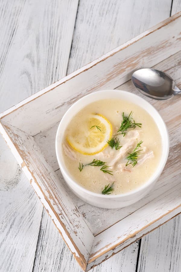 Portion of Avgolemono stock photo. Image of space, fillet - 271627814