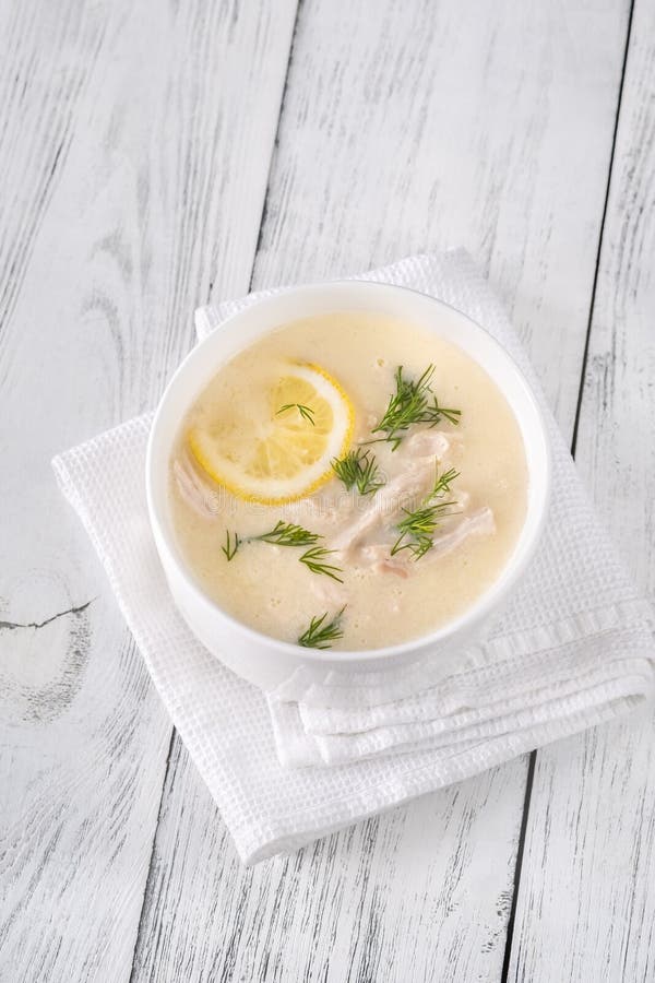 Portion of Avgolemono stock image. Image of authentic - 271627829