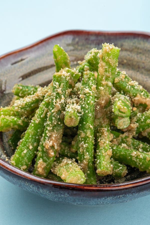 Portion of Deep Fried Green Beans Stock Photo - Image of culinary, food ...