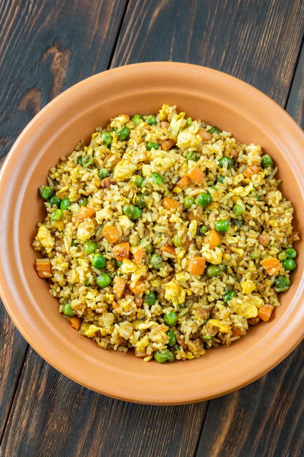 Portion of fried rice stock photo. Image of green, grain - 275552904