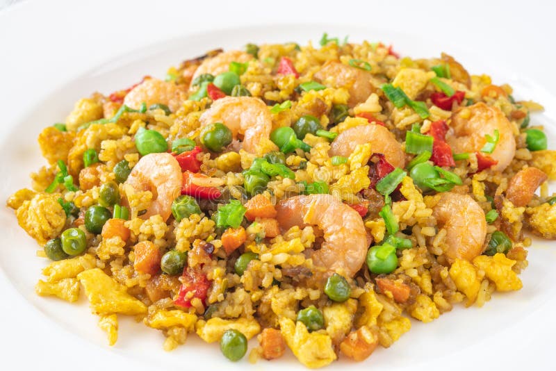 Portion of fried rice stock photo. Image of food, vegetable - 275552958