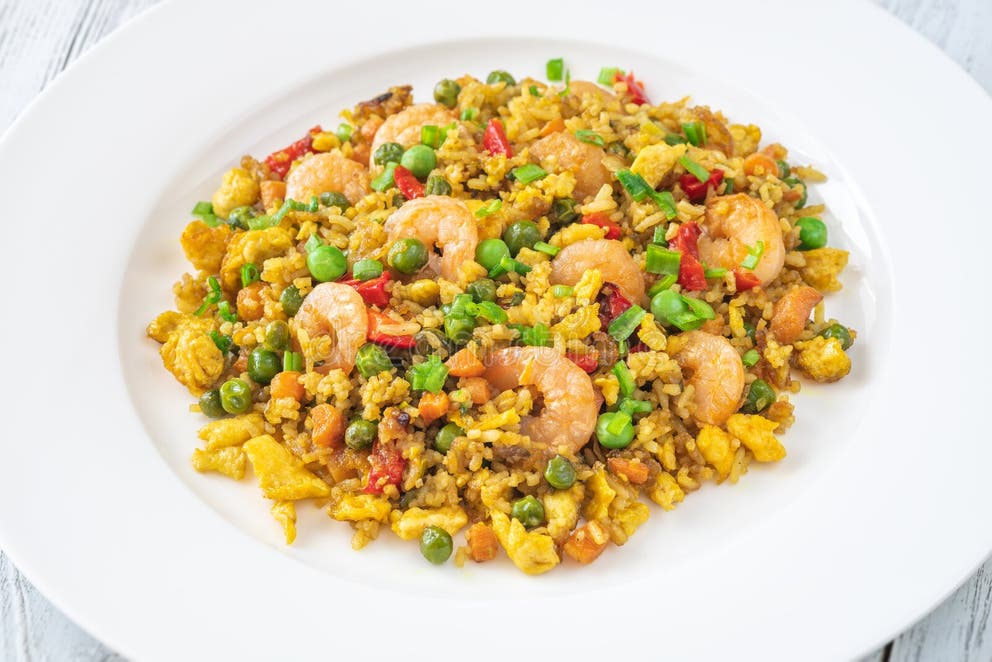 Portion of fried rice stock photo. Image of fried, long - 275552964