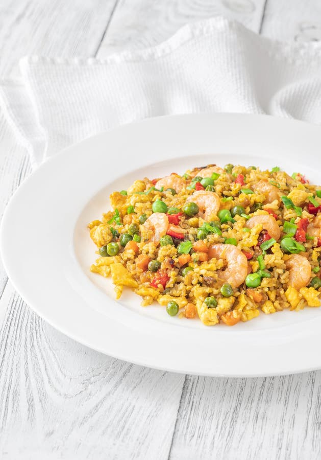 Portion of fried rice stock photo. Image of roasted - 275552974