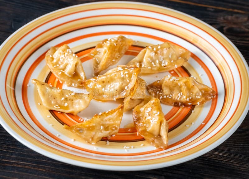 Portion of gyoza stock image. Image of cuisine, healthy - 270870611