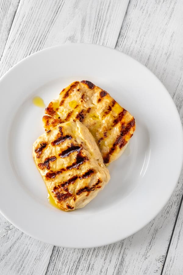 Portion of Halloumi cheese stock photo. Image of white - 261386170