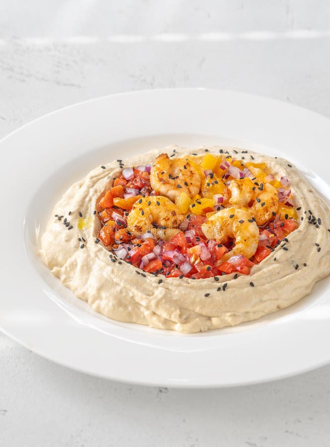 Portion of hummus stock image. Image of mashed, paste - 334714553