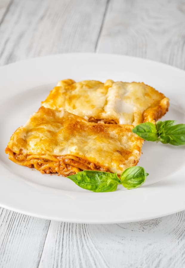 Portion of lasagna stock photo. Image of fresh, pasta - 275082686