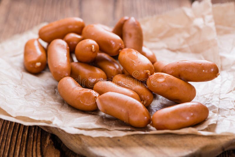 Mini Sausages stock image. Image of macro, fatty, meaty - 50124797
