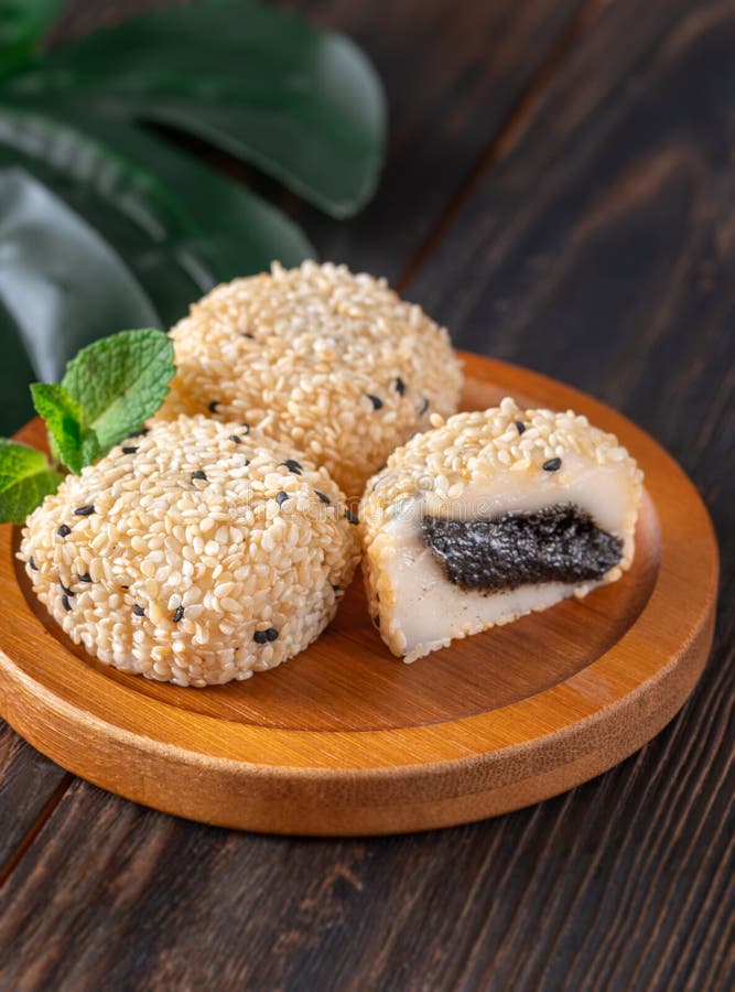 Portion of mochi stock image. Image of dango, tasty - 310014653