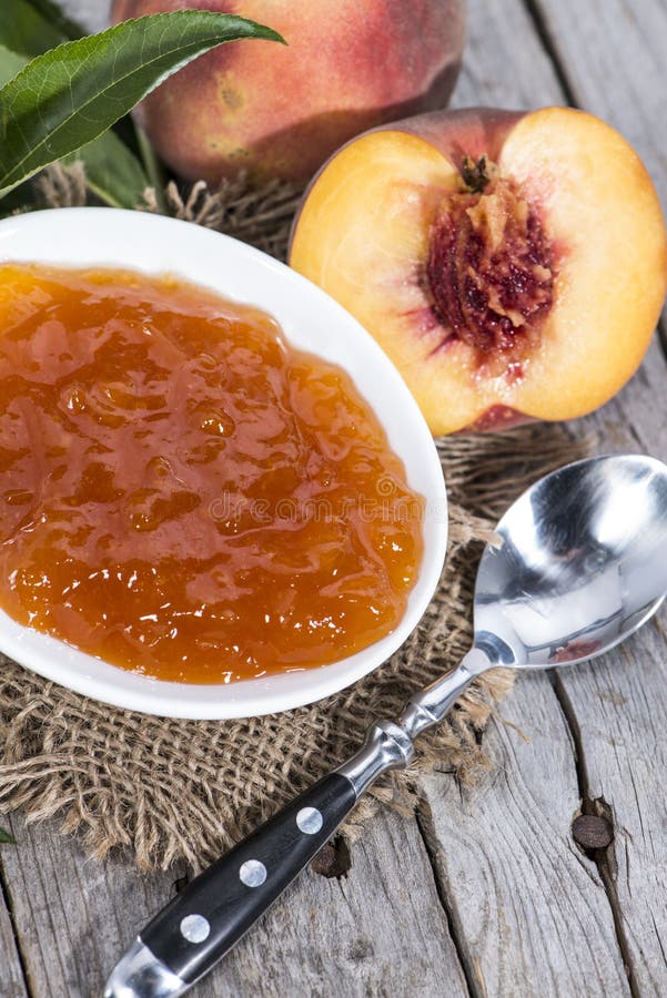 Portion of Peach Jam stock image. Image of ripe, nutrition - 37573931