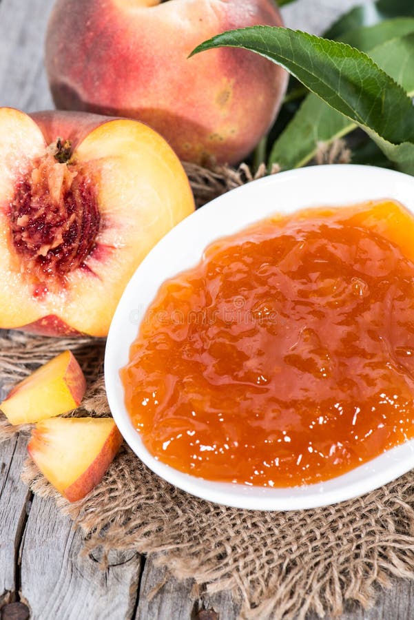 Portion of Peach Jam stock image. Image of closeup, gourmet - 34090535