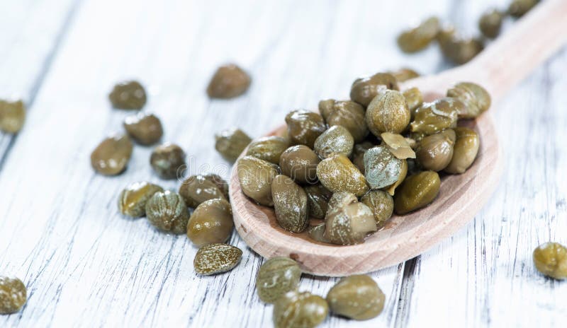 Portion of Preserved Capres Stock Photo - Image of closeup, macro: 38897120