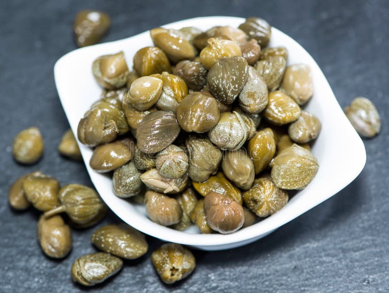 Portion of Preserved Capres Stock Photo - Image of salty, nutrition ...