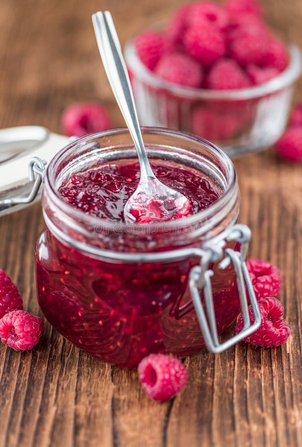 Portion of Raspberry Jam, Selective Focus Stock Photo - Image of fresh ...