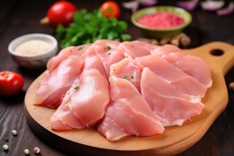 Portioned Raw Chicken for Protein Source Stock Image - Image of meat ...