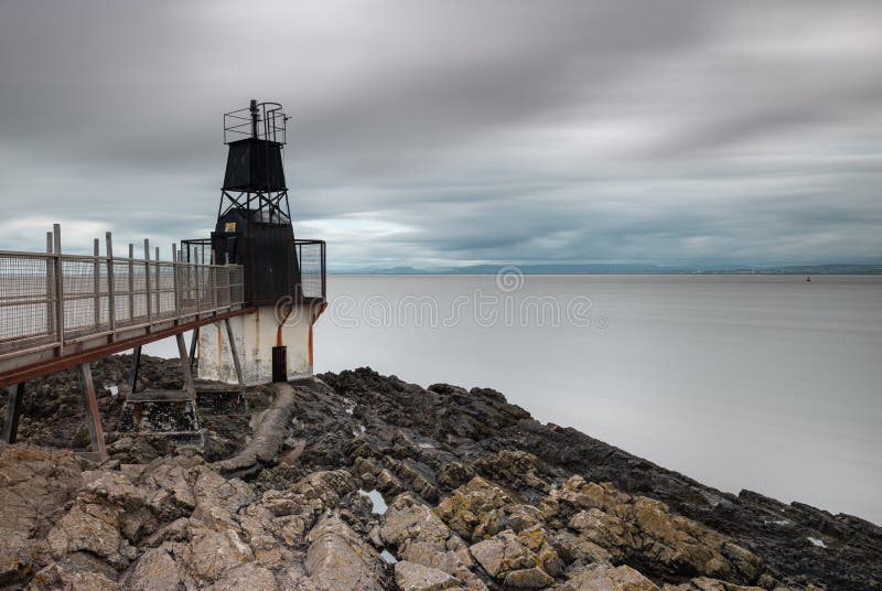 Portishead Point Lighthouse, Portishead Stock Photo - Image of water ...