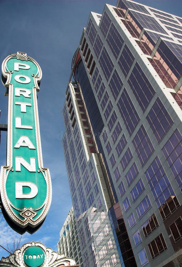 Portland Oregon Sign stock photo. Image of portland, travels - 718690