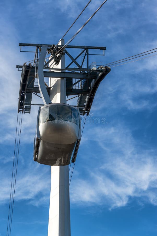 Aerial Tram Vertical View stock image. Image of america - 80289449
