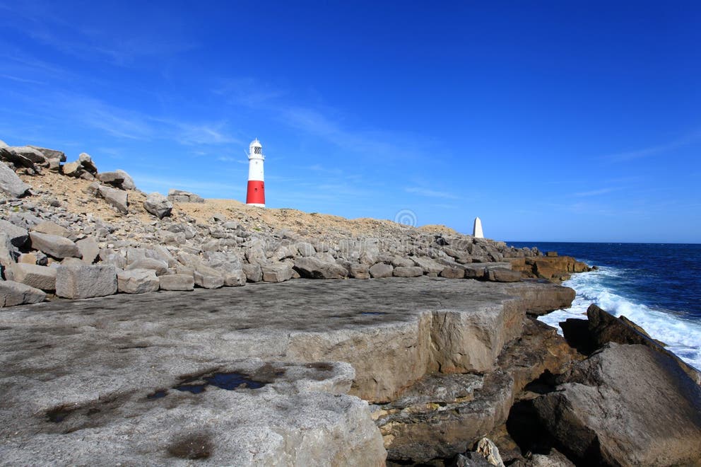 Portland Bill Light House stock photo. Image of blue - 25741280