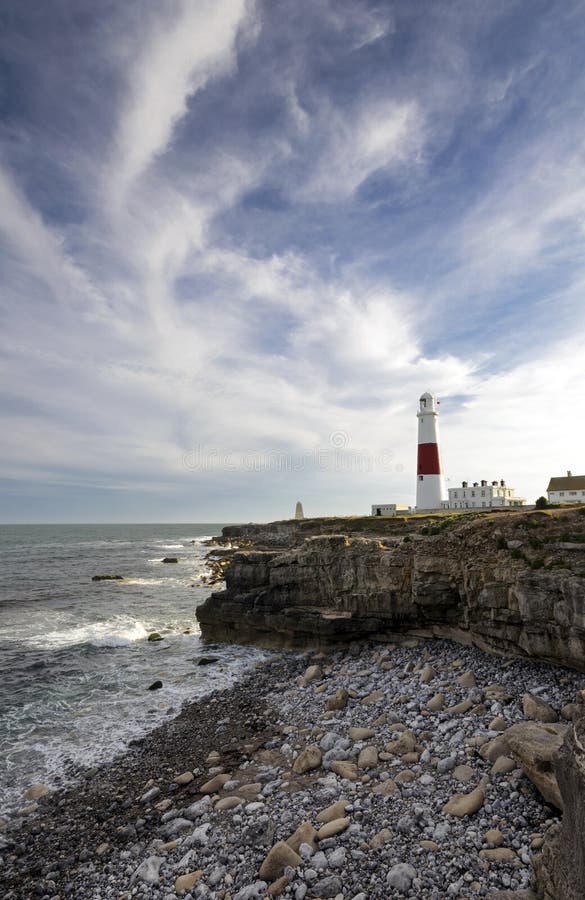 Portland Bill Lighthouse stock image. Image of portland - 28704587