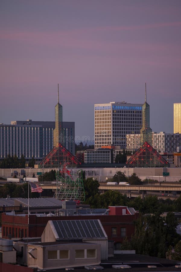 Portland cityscape stock image. Image of portland, skyline - 195925159