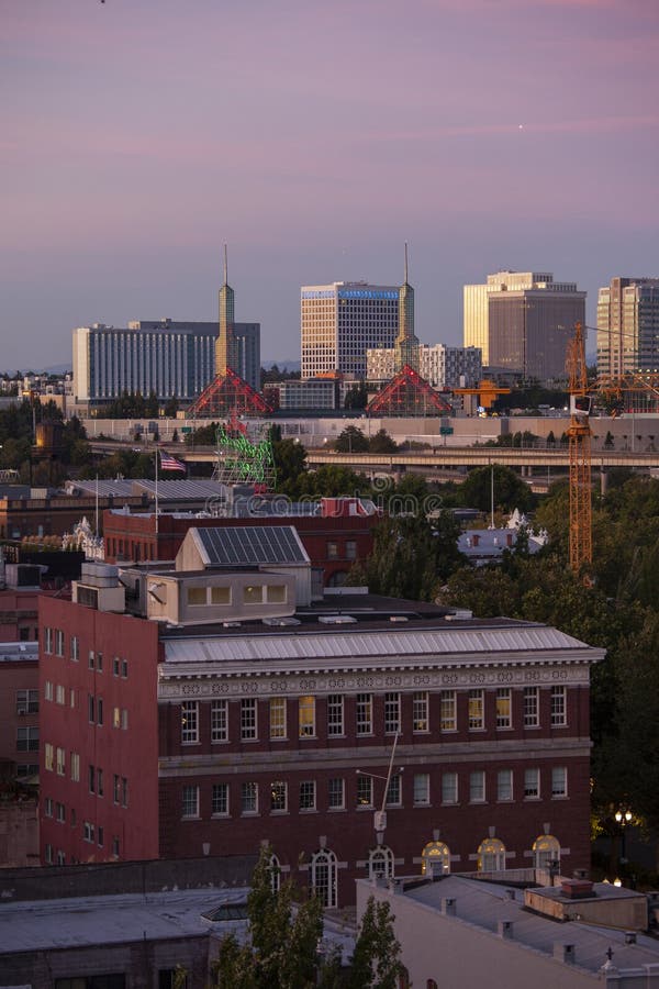 Portland cityscape stock photo. Image of house, panorama - 195925174