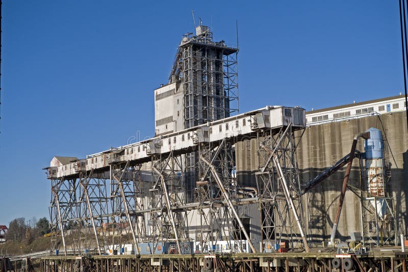 Portland docks stock image. Image of conveyor, building - 7853665