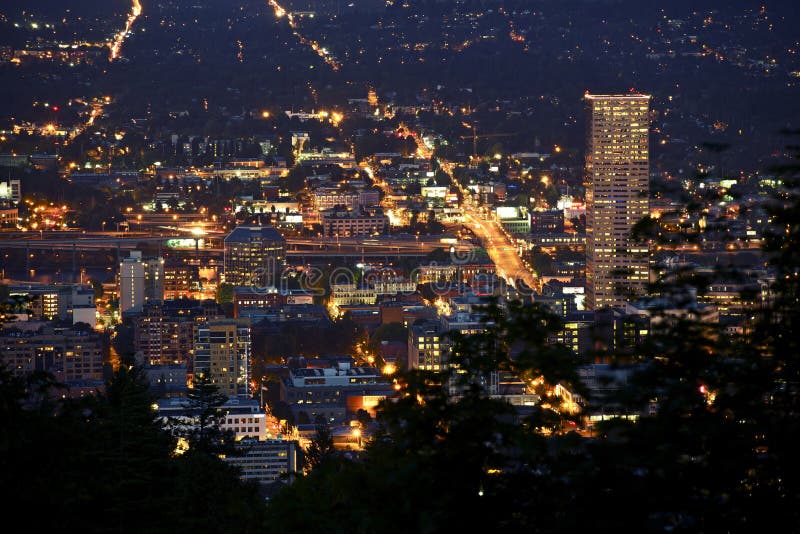 Portland Oregon EUA foto de stock. Imagem de centro, metro - 28941660