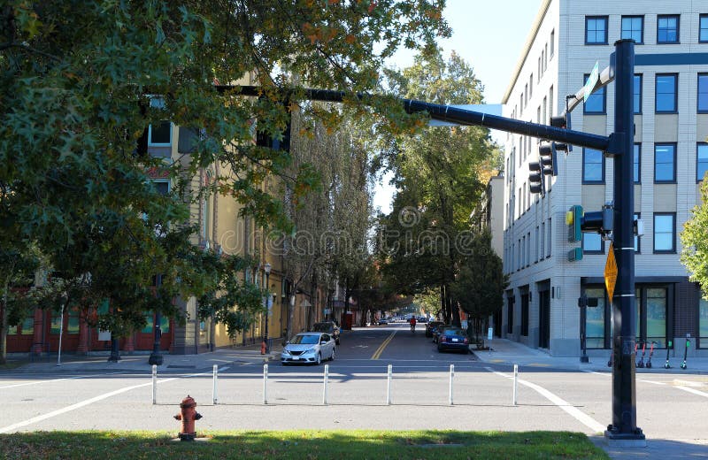 Portland, Oregon in the Fall Stock Image - Image of architecture ...