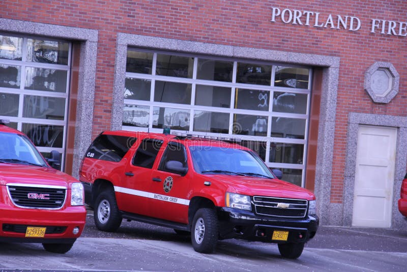 Portland Fire Department In Portland, ME, USA Editorial Image - Image ...