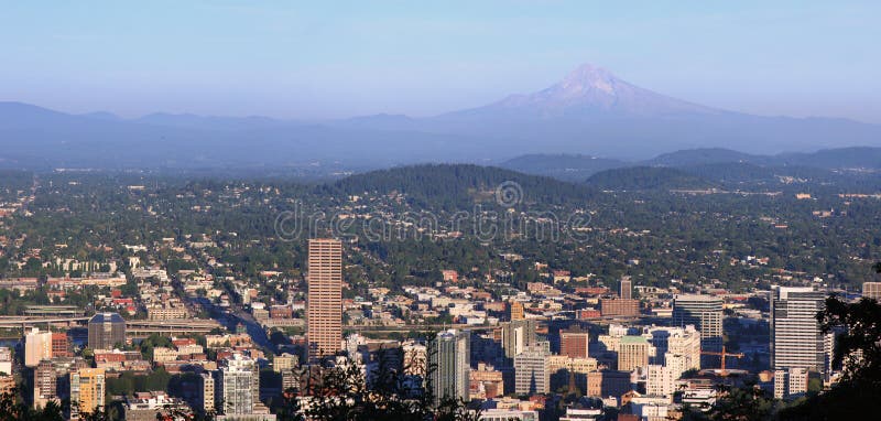 Portland Oregon Panorama. stock photo. Image of portland - 10978590