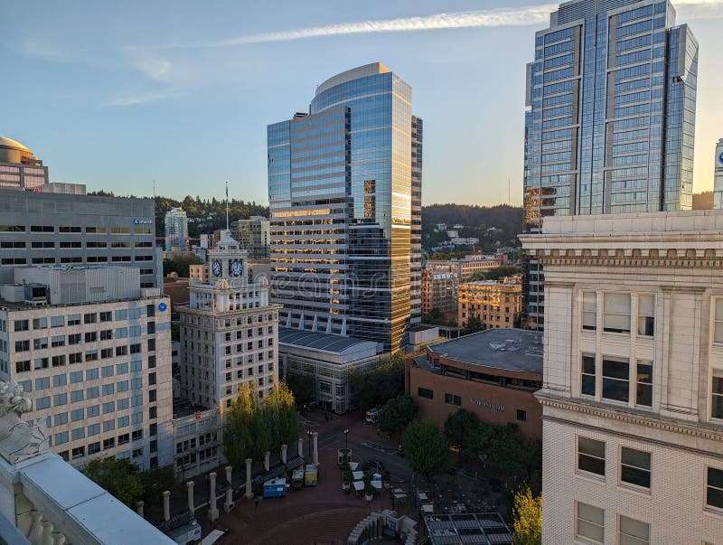 Portland, Oregon, USA - 05.14.2024: View of Downtown Portland, Oregon ...
