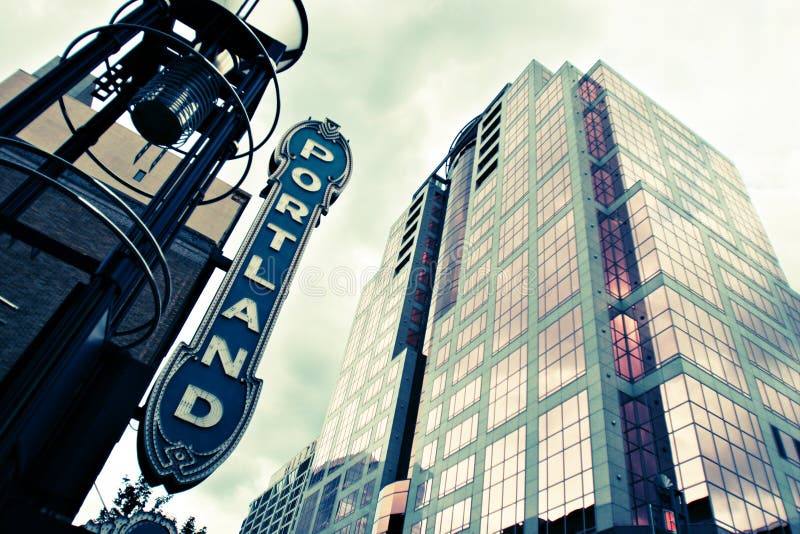Portland Oregon Sign stock photo. Image of portland, travels - 718690