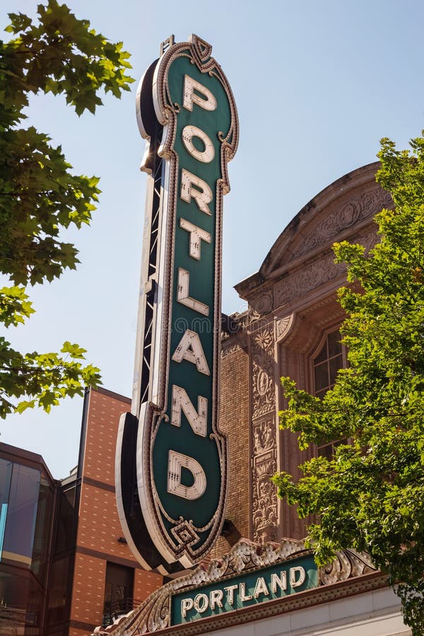 Portland Sign stock image. Image of office, exterior, sign - 6480559