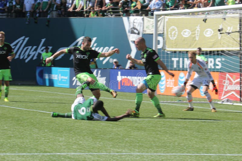 Portland Timbers Vs Seattle Editorial Photography - Image of goal ...
